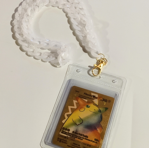 Unbranded | Accessories | Rainbow Pikachu Vmax Ice Cuban Link Acrylic ...